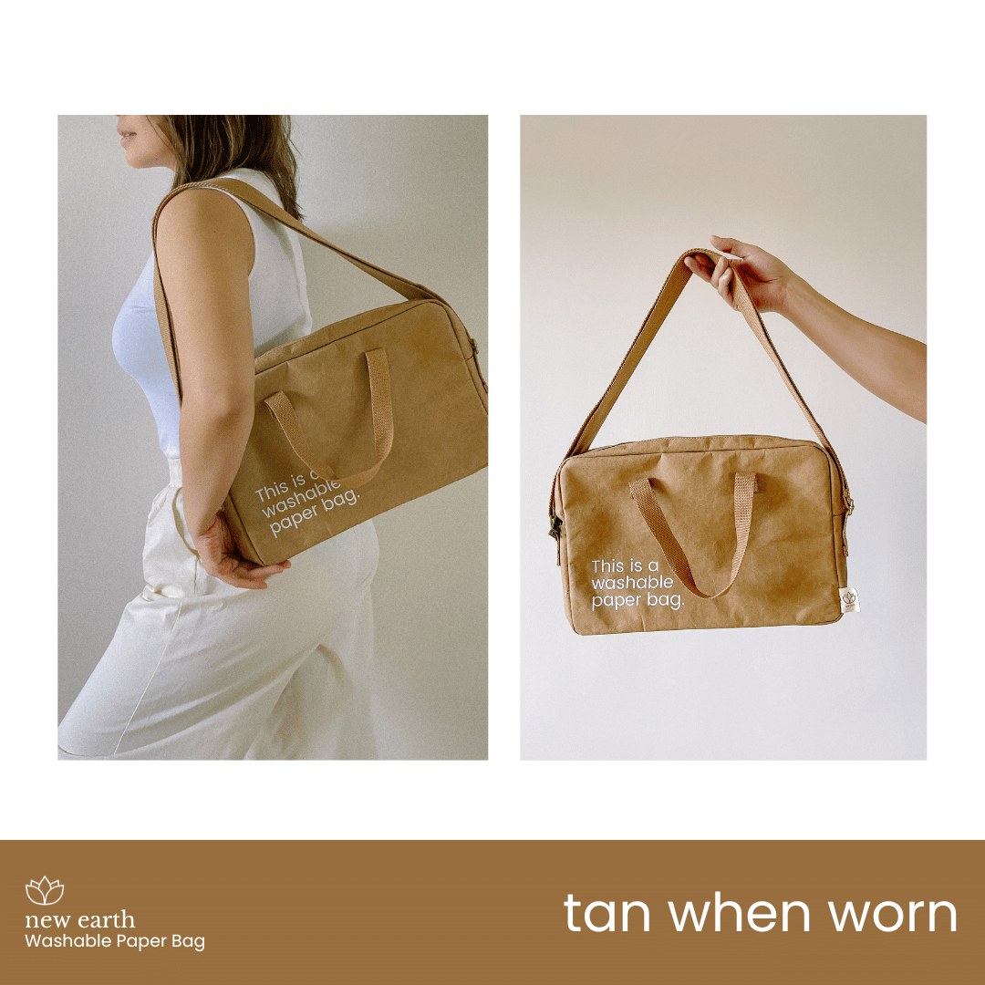 MEDIUM New Earth Washable Paper Laptop Bag