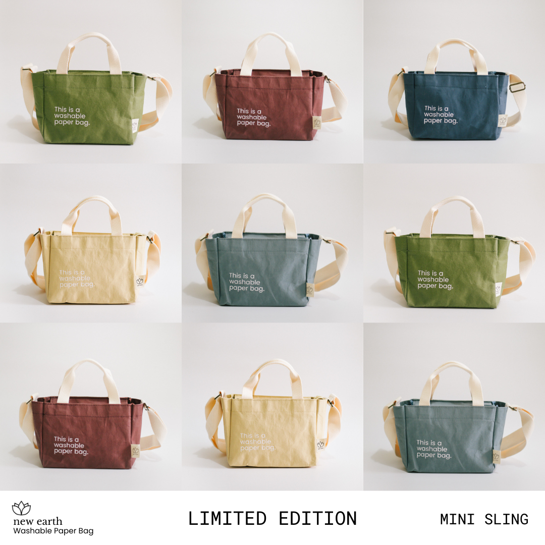 LIMITED EDITION! MINI SLING Washable Paper Bag – New Earth