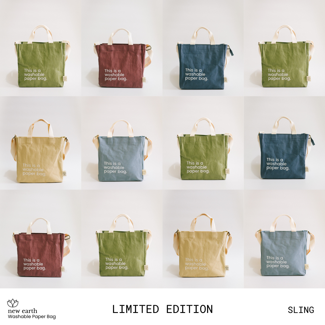 LIMITED EDITION! SLING Washable Paper Bag – New Earth