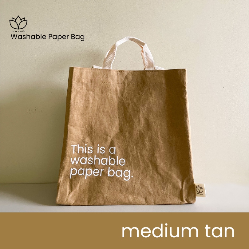 MEDIUM New Earth Washable Paper Bag